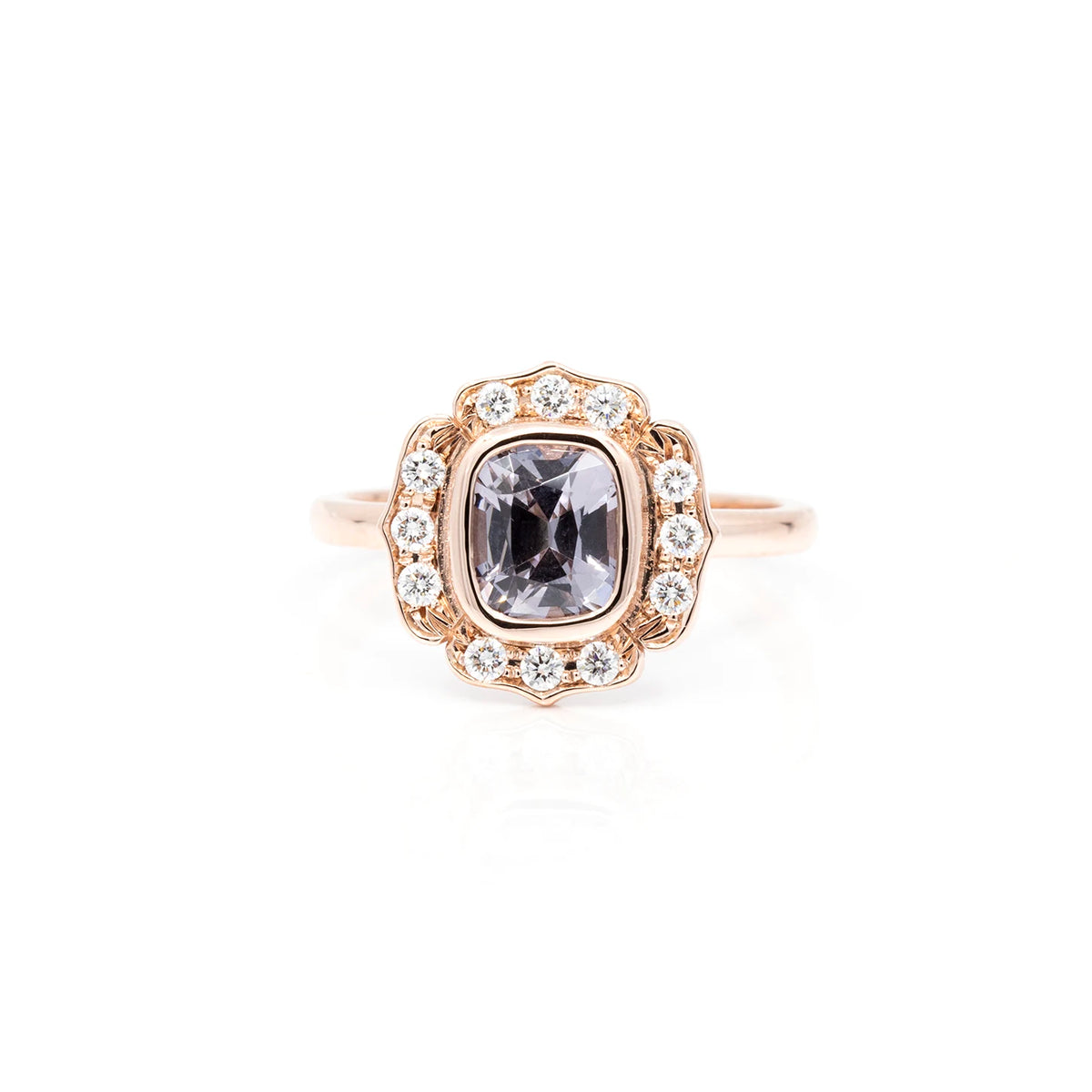 RUBY MARDI | Art deco light violet spinel rose gold ring by D. Lavery ...