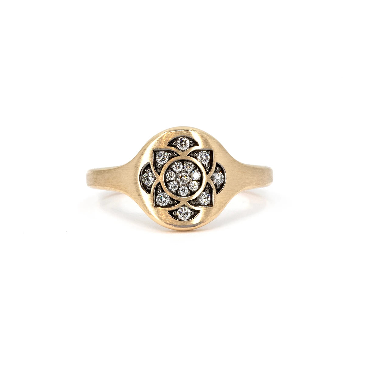 RUBY MARDI | Mandala Diamond Signet Ring – Ruby Mardi