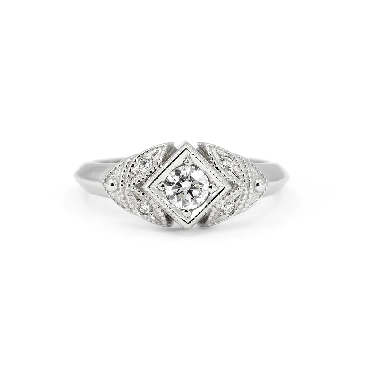 White Gold Art Deco Diamond Ring – Deborah Lavery | RUBY MARDI – Ruby Mardi